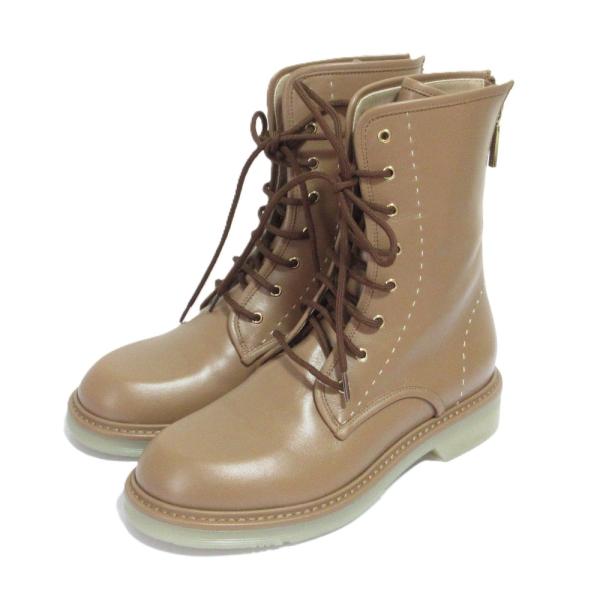 【商品名】25AW Max Mara マックスマーラ アーバンコンバクト レザー アンクルブーツ ショートブーツ サイズ36.5 23.5cm相当 ブラウン【ブランド】MAX MARA マックスマーラ【対象】レディース【ランク】SA ※若干...