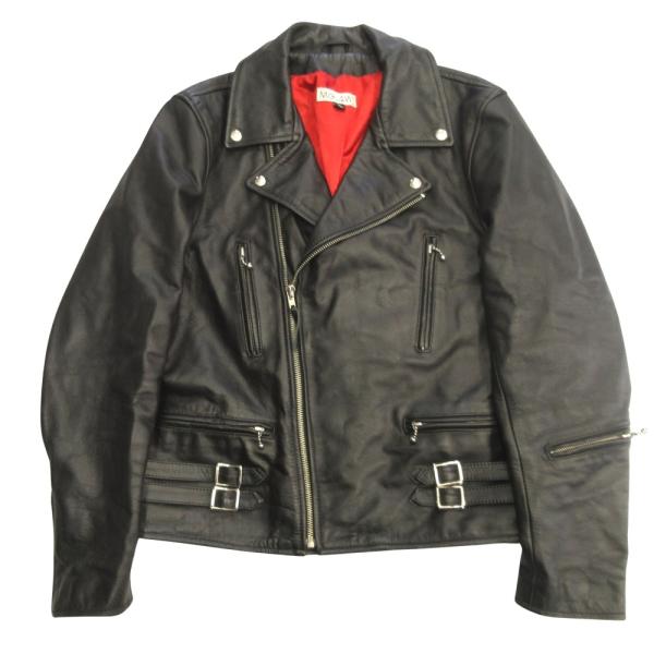 【商品名】Mo-LAWS モローズ バッファローレザー ライダース ジャケット ブルゾン ダブル 水牛革 LL 黒 ブラック【ブランド】Mo-LAWS モローズ【対象】メンズ【ランク】A ※使用感はあるが、傷や汚れの少ない商品【カラー】黒 ...