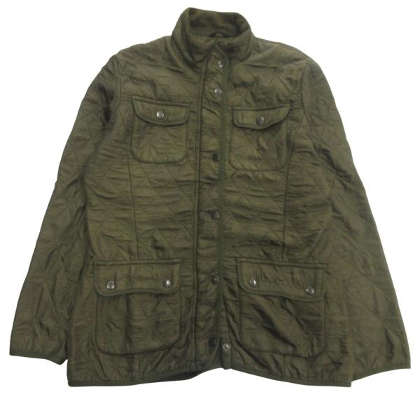 【商品名】Barbour バブアー キルティング ジャケット ブルゾン ハンティング オールド サイズUK14 カーキ【ブランド】Barbour バブアー【対象】レディース【ランク】A ※使用感はあるが、傷や汚れの少ない商品【カラー】カーキ...