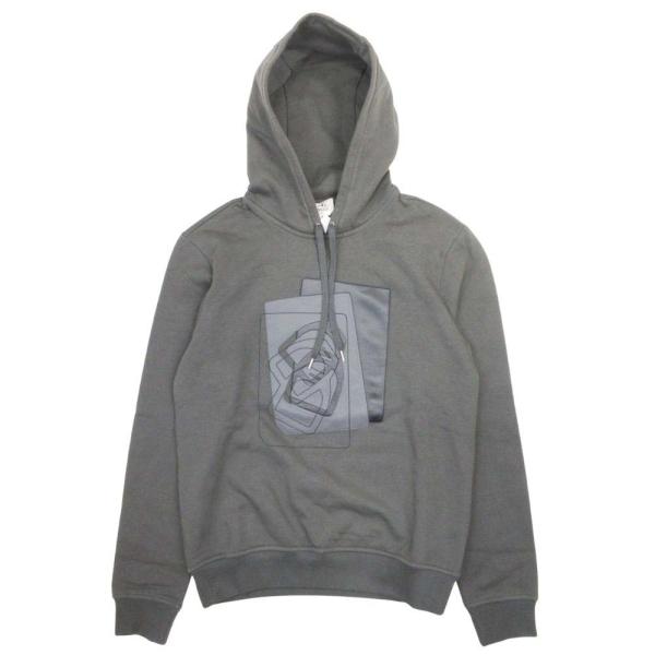 【商品名】23aw HERMES エルメス ETRIERS DECALES 鎧 デカレディティール レザーパッチ フーディー パーカー 裏起毛 XXS グレー【ブランド】HERMES エルメス【対象】メンズ【ランク】NS ※新品同様の商品・...