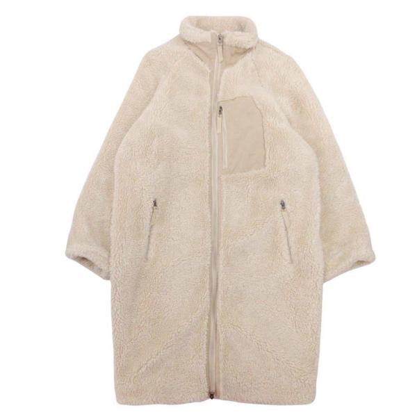 【商品名】ACASAM アカサム ボアフリース コート ロング ジャケット 起毛 ブルゾン アウター FREE ベージュ ナチュラル【ブランド】ACASAM アカサム【対象】レディース【ランク】SA ※若干の使用感はあるが、全体的に状態の良...