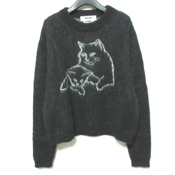 【商品名】MSGM エムエスジーエム キャット ショート丈 モヘアニットセーター 3541MDM275 サイズS ブラック【ブランド】MSGM エムエスジーエム【対象】レディース【ランク】SA ※若干の使用感はあるが、全体的に状態の良い商品...