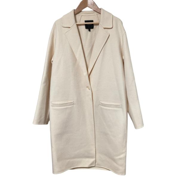 【商品名】Theory セオリー NEW DIVIDE PEIRETTE. DF ダブルフェイス チェスターコート サイズP アイボリー【ブランド】theory セオリー【対象】レディース【ランク】A ※使用感はあるが、傷や汚れの少ない商品...