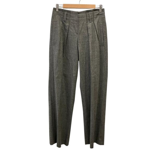 【商品名】Brunello Cucinelli ブルネロクチネリ ツータック ワイドスラックスパンツ 38 グレー【ブランド】Brunello Cucinelli ブルネロクチネリ【対象】レディース【ランク】SA ※若干の使用感はあるが、全...