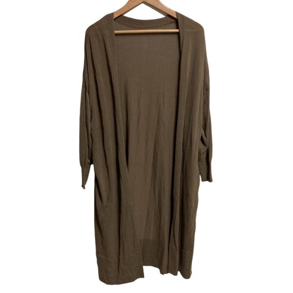 【商品名】MUSE de Deuxieme Classe ミューズ ドゥーズィエムクラス shake code Vネック ロングカーディガン ブラウン【ブランド】MUSE de Deuxieme Classe ミューズドゥドゥーズィーエムク...