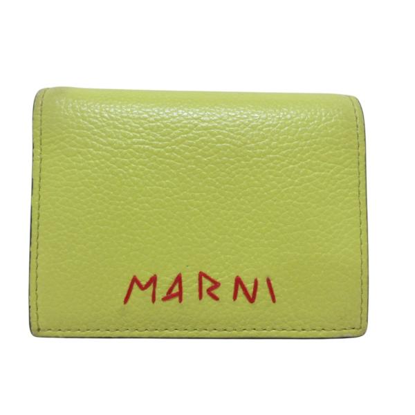 【商品名】MARNI マルニ レザー コンパクト 二つ折り財布 ウォレット PFMOQ14Q08 P6533 イエロー【ブランド】MARNI マルニ【対象】レディース【ランク】SA ※若干の使用感はあるが、全体的に状態の良い商品【カラー】イ...