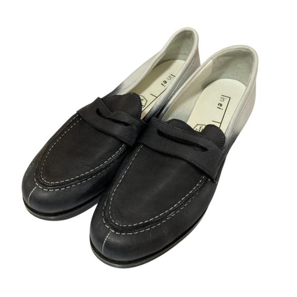 【商品名】the moment number twenty-one in ei ザモーメントナンバートゥエンティワン インエイ ローファー 23.5cm ネイビー系【ブランド】the moment number twenty-one ザモー...