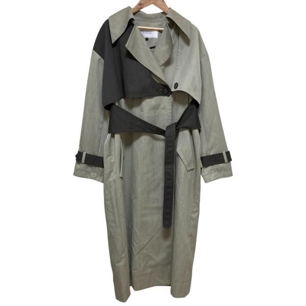 【商品名】23SS LE CIEL BLEU ルシェルブルー Wrapped Trench Coat ラップ トレンチコート 25S69302 サイズ36 グレー【ブランド】LE CIEL BLEU ルシェルブルー【対象】レディース【ランク...