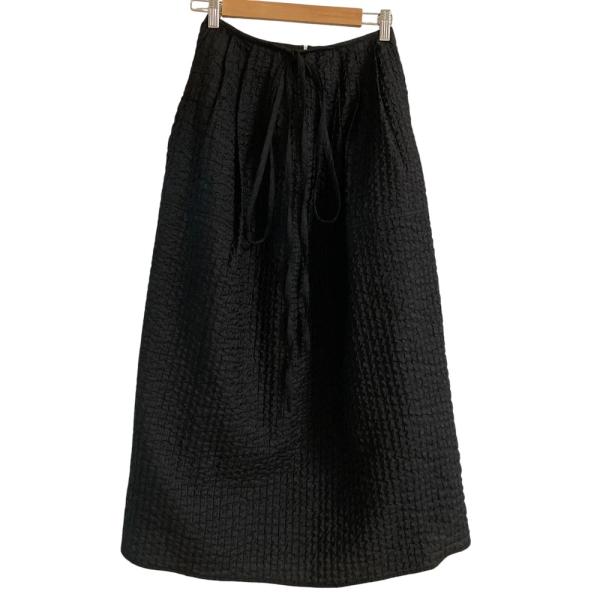 【商品名】LE CIEL BLEU ルシェルブルー Textured Tie Waist Skirt ロングスカート サイズ34 ブラック【ブランド】LE CIEL BLEU ルシェルブルー【対象】レディース【ランク】SA ※若干の使用感は...
