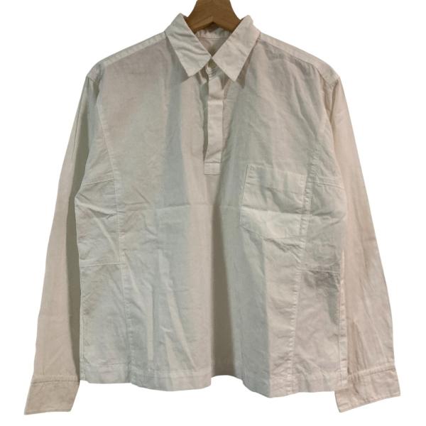 【商品名】AD1996 robe de chambre COMME des GARCONS ローブドシャンブル コムデギャルソン ハーフボタン 長袖 シャツ ホワイト【ブランド】robe de chambre ローブドシャンブル【対象】レデ...