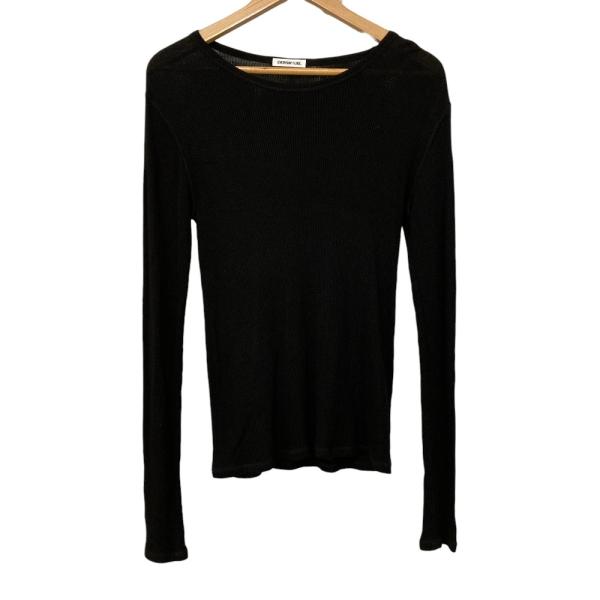 【商品名】24SS EVERYDAY I LIKE エブリデイアイライク ドゥーズィエムクラス テレコ ロングスリーブ プルオーバー カットソー ブラック【ブランド】EVERYDAY I LIKE. エブリデイアイライク【対象】レディース【...