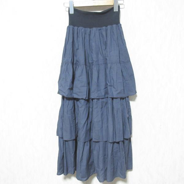 【商品名】MONILE モニーレ ティアードロングスカート 002753 ネイビー【ブランド】MONILE モニーレ【対象】レディース【ランク】SA ※若干の使用感はあるが、全体的に状態の良い商品【カラー】ネイビー【表記サイズ】不明【実寸サ...