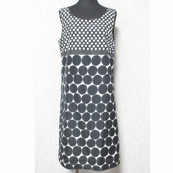 【商品名】MaxMara STUDIO マックスマーラ ステュディオ 変則ドット ノースリーブ ワンピース サイズ40 ブラック ホワイト【ブランド】Max Mara STUDIO マックスマーラ ステュディオ【対象】レディース【ランク】A...