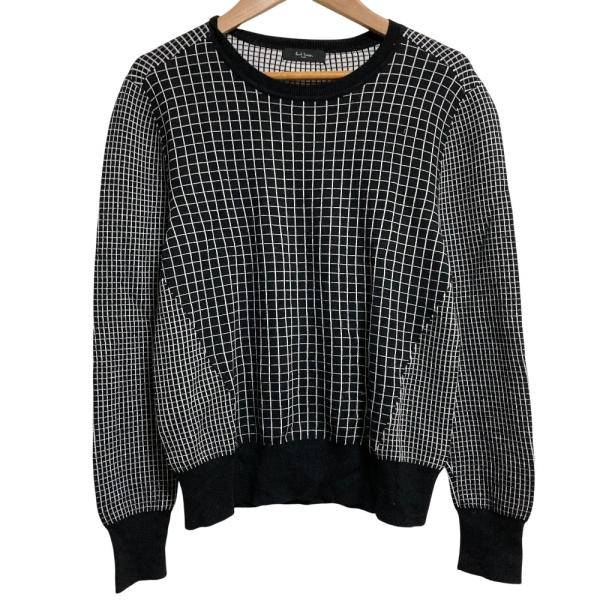 【商品名】Paul Smith ポールスミス ブラック グラフチェック ニット セーター サイズM ブラック【ブランド】Paul Smith ポール・スミス【対象】レディース【ランク】SA ※若干の使用感はあるが、全体的に状態の良い商品【カ...