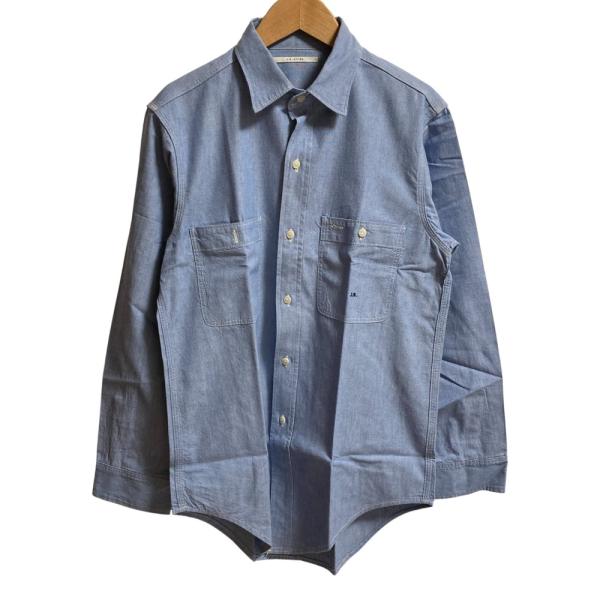 【商品名】24SS J.B. ATTIRE ジェービーアタイア Riviera chambray shirt 長袖 シャンブレーシャツ JBG-2401 サイズ1 ライトブルー【ブランド】J.B. ATTIRE ジェービーアタイア【対象】レ...