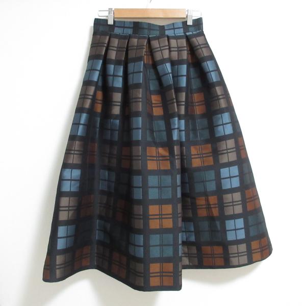 【商品名】25AW sov. ソブ ダブルスタンダードクロージング チェックジャガードスカート 0302-440-253 38サイズ ブラック【ブランド】Sov. DOUBLE STANDARD CLOTHING ソブ ダブルスタンダード ...
