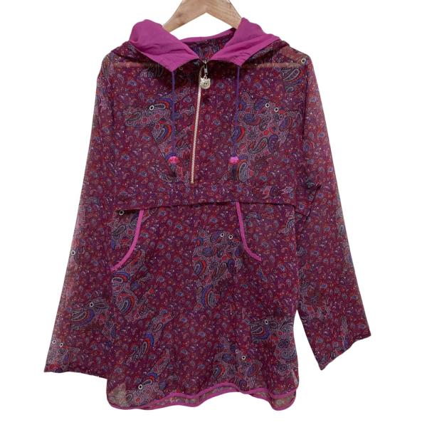 【商品名】OLLEBOREBLA オレボレブラ アルベロベロ ぶたさん ペイズリー シアー プルオーバー パーカー パープル【ブランド】OLLEBOREBLA オレボレブラ【対象】レディース【ランク】SA ※若干の使用感はあるが、全体的に状...