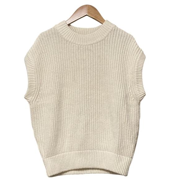 【商品名】DEMY BY DEMYLEE デミーバイデミリー プルオーバー ニットベスト XS ライトベージュ【ブランド】DEMY BY DEMYLEE  デミーバイデミリー  【対象】レディース【ランク】A ※使用感はあるが、傷や汚れの少...