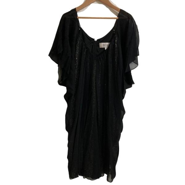 【商品名】BADCLEY MISCHKA バッジェリーミシュカ スパンコール シルクドレスワンピース サイズ4 ブラック【ブランド】BADCLEY MISCHKA バッジェリーミシュカ【対象】レディース【ランク】SA ※若干の使用感はあるが...