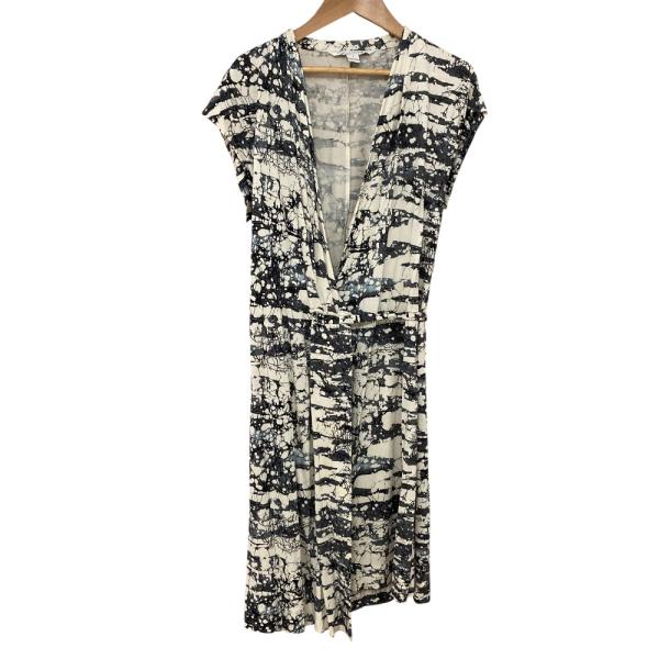 【商品名】Diane von F〓rstenberg ダイアンフォンファステンバーグ シルク ラップドレス ワンピース サイズ4 グレー【ブランド】DIANE VON FURSTENBERG ダイアンフォンファステンバーグ【対象】レディース...