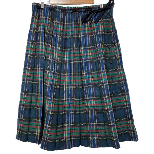 【商品名】Leilian レリアン EMMERICH＆EGER チェック柄 ギャザースカート 9 ネイビー グリーン レッド【ブランド】Leilian レリアン【対象】レディース【ランク】SA ※若干の使用感はあるが、全体的に状態の良い商品...
