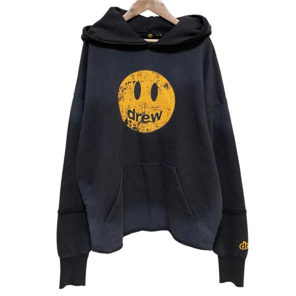 【商品名】drew house ドリューハウス mascot deconstructed hoodie スマイルプリント プルオーバー スウェットパーカー M ダークグレー【ブランド】drew house ドリューハウス【対象】ユニセックス...