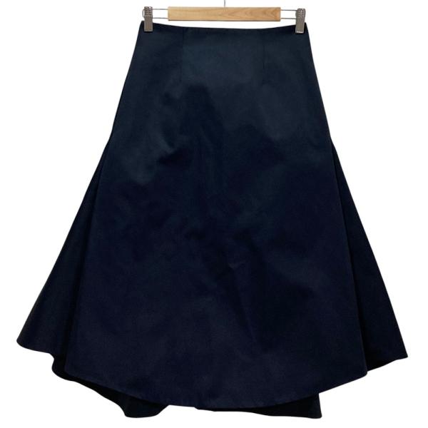 【商品名】23AW BORDERS at BALCONY ボーダーズアットバルコニー MEMORY SATIN SKIRT メモリーサテンスカート BD2321-3H-12 36 ネイビー【ブランド】BORDERS at BALCONY ボ...