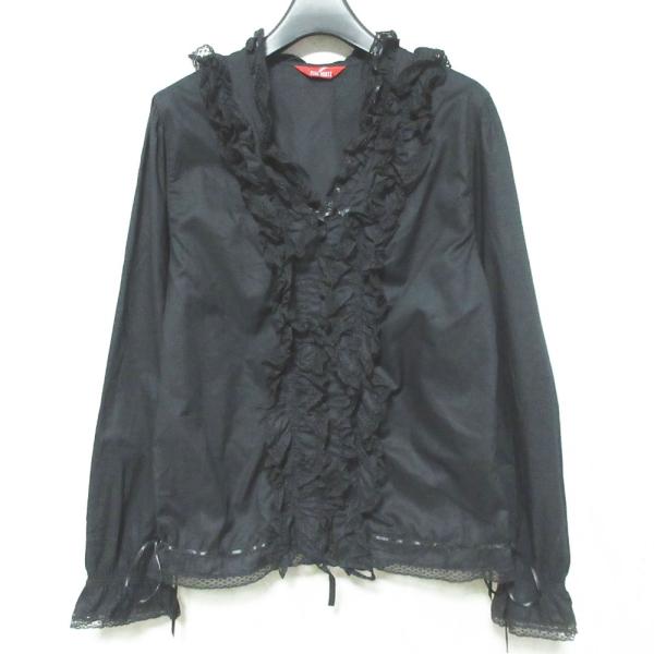 【商品名】PINK HOUSE ピンクハウス レースカラー ブラウス P013XFB33B ブラック【ブランド】PINK HOUSE ピンクハウス【対象】レディース【ランク】SA ※若干の使用感はあるが、全体的に状態の良い商品【カラー】ブラ...