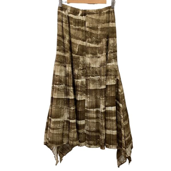 【商品名】PLEATS PLEASE ISSEY MIYAKE プリーツプリーズ イッセイミヤケ 転写プリント ロングスカート PP31-JG924 サイズ3 ベージュ【ブランド】PLEATS PLEASE プリーツプリーズ【対象】レディー...
