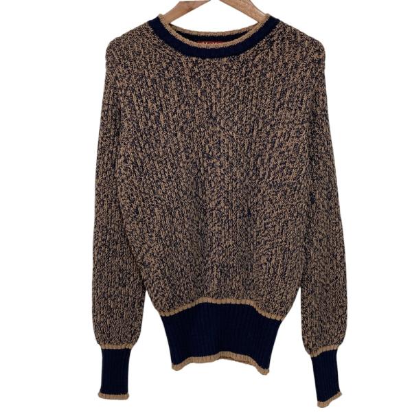 【商品名】Max Mara STUDIO マックスマーラステュディオ ミックスニット セーター サイズS ネイビー×ベージュ【ブランド】Max Mara STUDIO マックスマーラ ステュディオ【対象】レディース【ランク】SA ※若干の使...