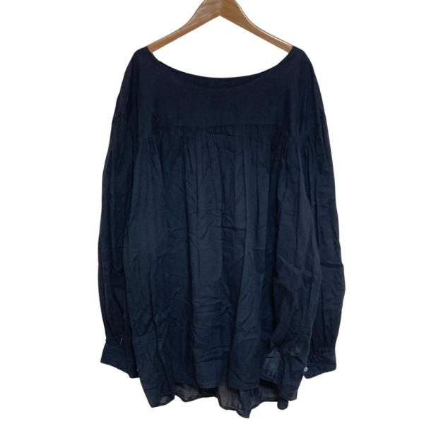 【商品名】Dries Van Noten ドリスヴァンノッテン ロングスリーブ ワイド ギャザーブラウス プルオーバー M ネイビー【ブランド】DRIES VAN NOTEN ドリスヴァンノッテン【対象】レディース【ランク】A ※使用感はあ...