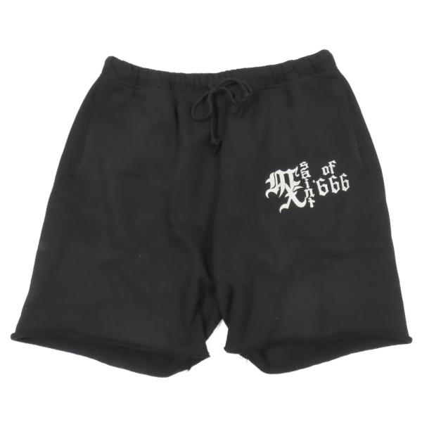 【商品名】25SS SAINT MICHAEL セントマイケル MX666 SWEAT SHORTS スウェット ショートパンツ ロゴ プリント XL ブラック【ブランド】SAINT MICHAEL セントマイケル【対象】メンズ【ランク】S...