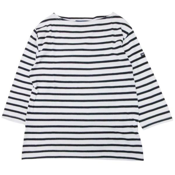 【商品名】SAINT JAMES セントジェームス MORLAIX モーレ ボーダー シャツ カットソー トップス ボートネック 七分袖 XXS 白 黒【ブランド】SAINT JAMES セントジェームス【対象】レディース【ランク】SA ※...