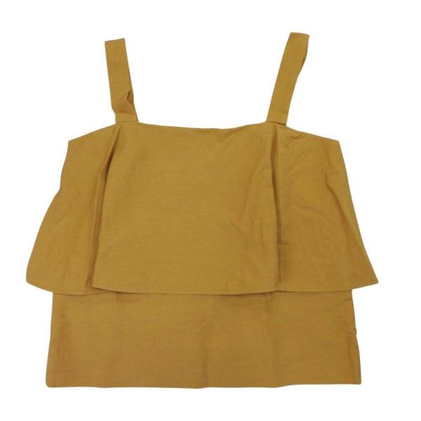 【商品名】AERON アーロン flippy sun top キャミソール ブラウス ビスチェ ノースリーブ トップス 36 マスタードイエロー【ブランド】hALON アーロン【対象】レディース【ランク】NS ※新品同様の商品・未使用品【カ...