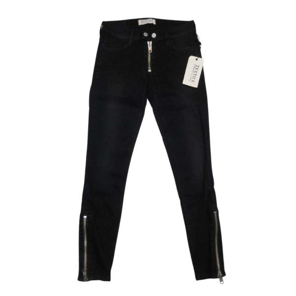 【商品名】Elizabeth and James エリザベス&amp;ジェームス Cooper Zip Skinny クーパー ジップ スキニー デニム パンツ 27 黒【ブランド】Elizabeth and James エリザベスアンドジ...