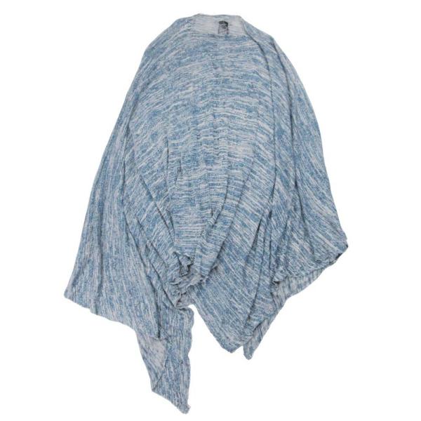 【商品名】IF SIX WAS NINE イフシックスワズナイン 綿×リネン ニット ポンチョ ケープ マント シャツ カットオフ F ブルー系【ブランド】IF SIX WAS NINE イフシックスワズナイン【対象】レディース【ランク】N...