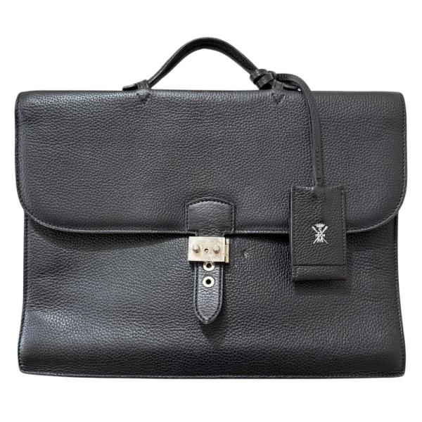 【商品名】Sutor Mantellassi ストールマンテラッシ シュリンクレザー ブリーフケース ビジネスバッグ ブラック【ブランド】SUTOR MANRELLASSI ストール マンテラッシ【対象】メンズ【ランク】SA ※若干の使用感...