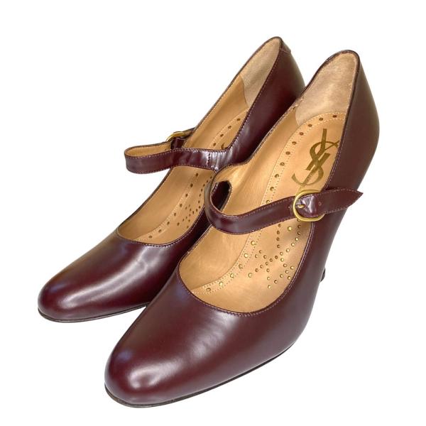 【商品名】YVES SAINT LAURENT rive gauche イヴサンローランリヴゴーシュ パンプス サイズ37.5 約24cm ボルドー ブラウン【ブランド】Yves Saint Laurent rive gauche イヴサン...