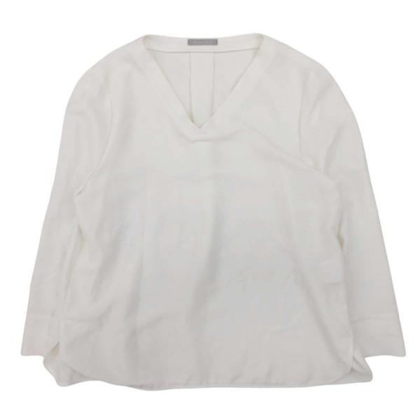 【商品名】19AW theory luxe セオリーリュクス JULIETTE DOUBLE WEFT Ｖネック ブラウス シャツ プルオーバー 40 オフホワイト【ブランド】theory luxe セオリーリュクス【対象】レディース【ラン...