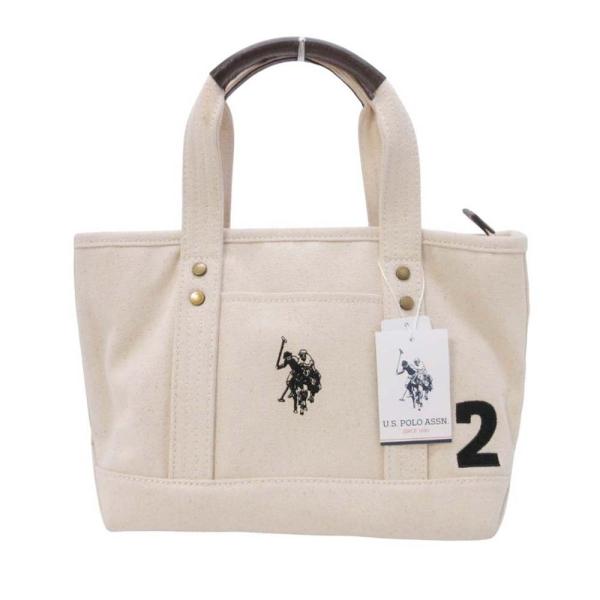 【商品名】U.S. POLO ASSN. ユーエスポロアッセン キャンバス トートバッグ ロゴ 刺繍 カバン USPA-1862 ポイントゲッター オフホワイト【ブランド】US POLO ASSN ユーエスポロアッセン【対象】レディース【ラ...
