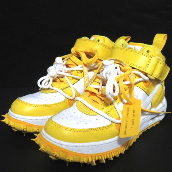 【商品名】Off-White×Nike オフホワイト Air Force 1 Mid SP LTHR White and Varsity Maize スニーカー DR0500-101 23cm イエロー【ブランド】NIKE ナイキ【対象】レ...