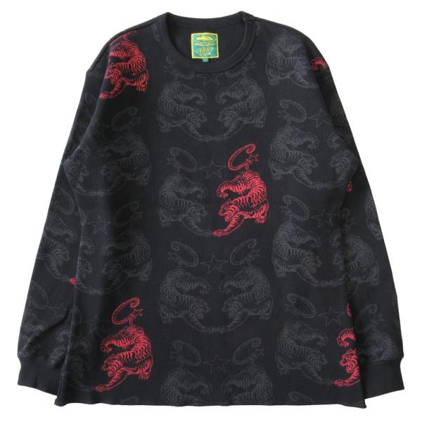 【商品名】Corteiz コーテイズ タイガー サーマル ロング Tシャツ カットソー 長袖 サイズL 黒 ブラック【ブランド】Corteiz コーテイズ【対象】メンズ【ランク】S ※ほとんど使用がなく、とても状態の良い商品【カラー】黒 ブ...