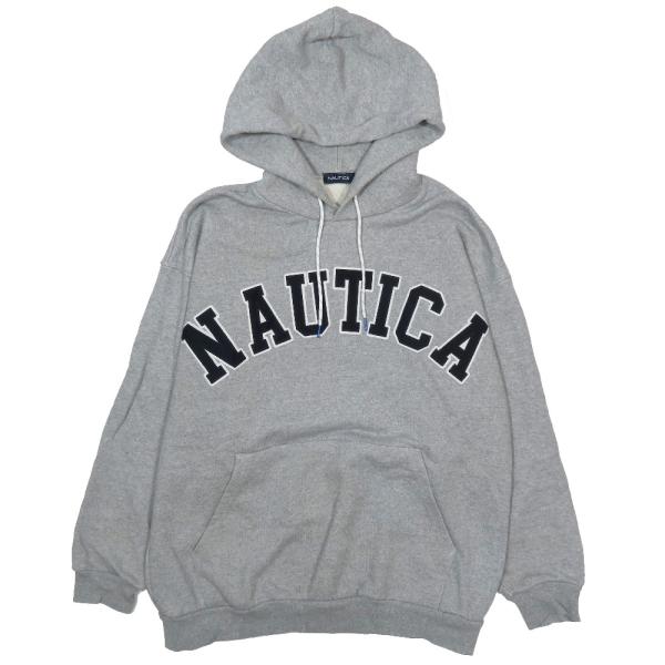 【商品名】NAUTICA ノーティカ Arch Logo Sweat Hoodie アーチロゴ スウェットパーカー フーディ プルオーバー グレー L【ブランド】NAUTICA ノーティカ【対象】メンズ【ランク】SA ※若干の使用感はあるが...