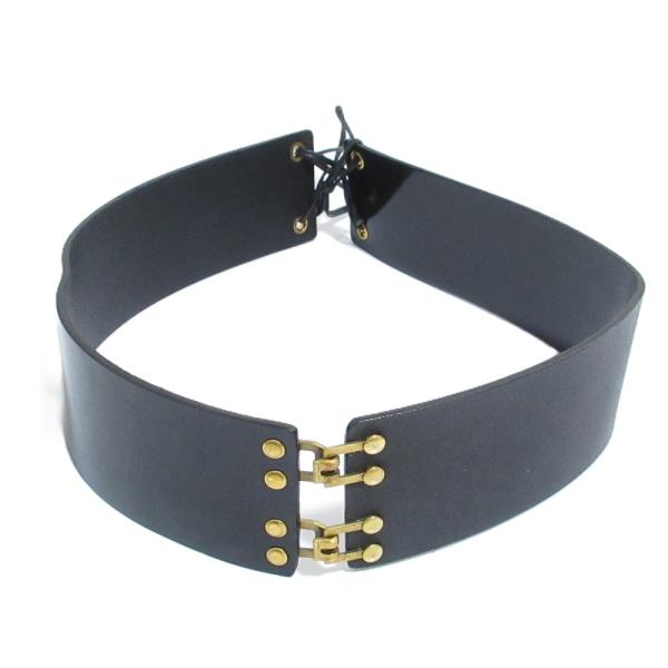 【商品名】YVES SAINT LAURENT rive gauche イヴサンローランリヴゴーシュ レースアップ レザーベルト ブラック【ブランド】Yves Saint Laurent rive gauche イヴサンローランリヴゴーシュ...