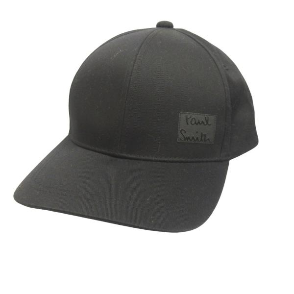 【商品名】PAUL SMITH ポールスミス Cropped Logo クロップドロゴ キャップ 帽子 6パネル F 黒 ブラック【ブランド】Paul Smith ポール・スミス【対象】メンズ【ランク】NS ※新品同様の商品・未使用品【カラ...