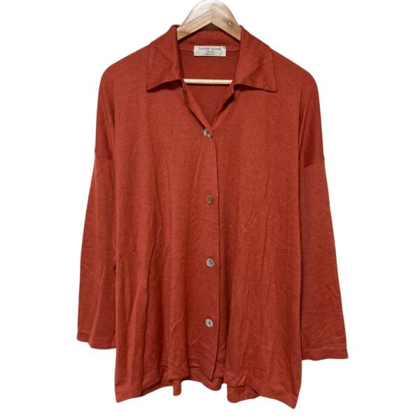 【商品名】Brunello Cucinelli ブルネロクチネリ カシミアシルク オーバーサイズ ニットシャツジャケット M オレンジ系【ブランド】Brunello Cucinelli ブルネロクチネリ【対象】レディース【ランク】SA ※若...