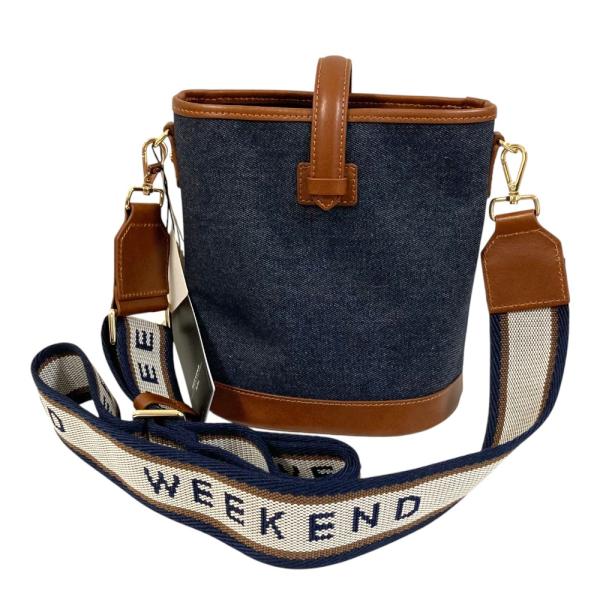 【商品名】25AW Weekend Max Mara ウィークエンド マックスマーラ VASAIODENIM ショルダーバッグ インディゴ ブラウン【ブランド】MAX MARA WEEK END LINE マックスマーラ ウィークエンドライ...