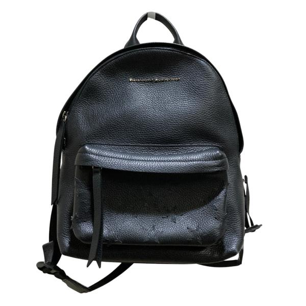 【商品名】ERMANNO SCERVINO エルマンノシェルヴィーノ レザー リュックサック ブラック【ブランド】ERMANNO SCERVINO エルマンノ シェルヴィーノ【対象】レディース【ランク】SA ※若干の使用感はあるが、全体的に...