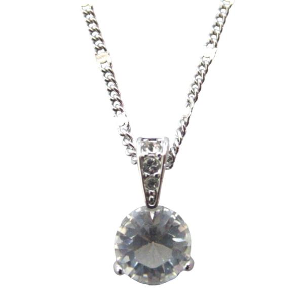 【商品名】SWAROVSKI スワロフスキー Solitaire ペンダント ネックレス 1800045 シルバーカラー【ブランド】SWAROVSKI スワロフスキー【対象】レディース【ランク】SA ※若干の使用感はあるが、全体的に状態の良...
