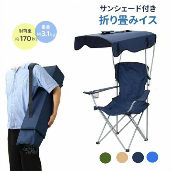 商品説明商品仕様屋根付きで直射日光をカットし、快適にすごせますドリンクホルダーとひじ掛け付きでゆったりと座れます耐荷重は170kg、様々な年代の方にもご利用いただけます強度の強いオックスフォード生地を使用折りたたみ式なので、すぐ広げて設置が...